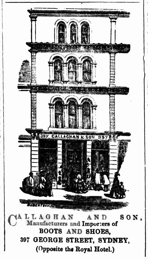 Samuel Callaghan (1809-1884) shoes, temperance and benevolence ...